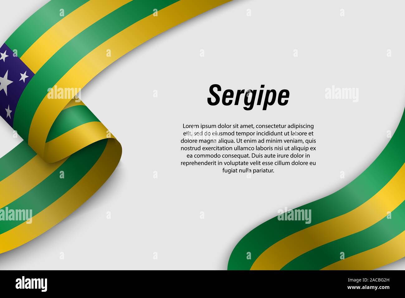 Flag of the state of sergipe Stock Vector Images - Alamy