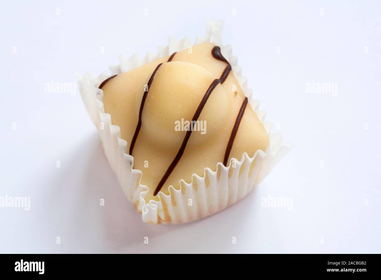 One Mr Kipling Irish Crème Fancies exceedingly good cakes isolated on ...