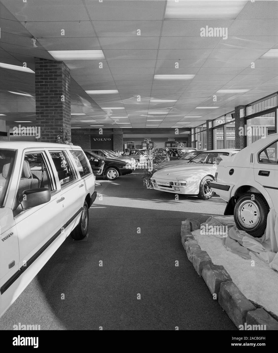 1980s car dealership Black and White Stock Photos & Images - Alamy