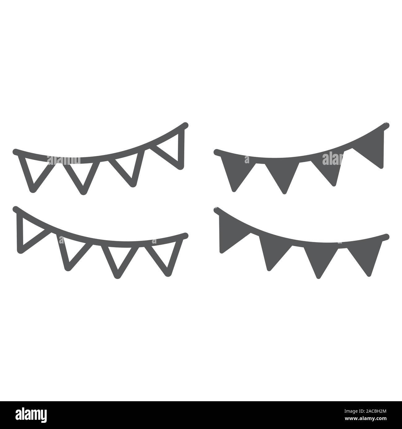 Triangular paper garland hi-res stock photography and images - Alamy