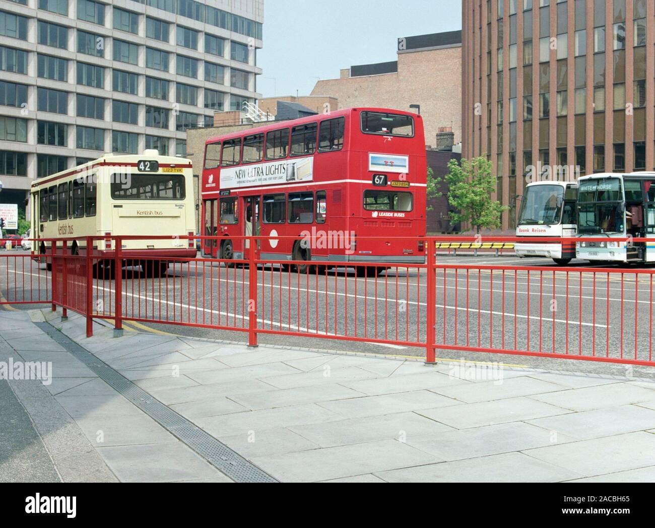 Street scenes in 1994, of Aldgate, City of London, UK featuring at the ...