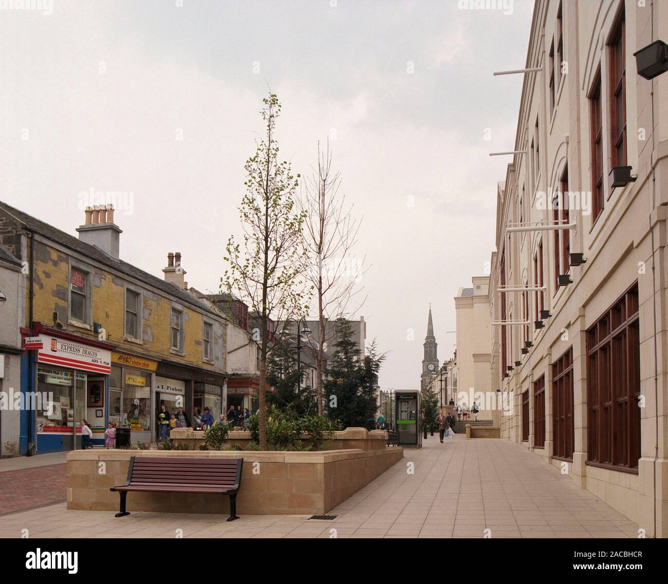 The town centre of Falkirk, Central Scotland, in 1994 Stock Photo - Alamy