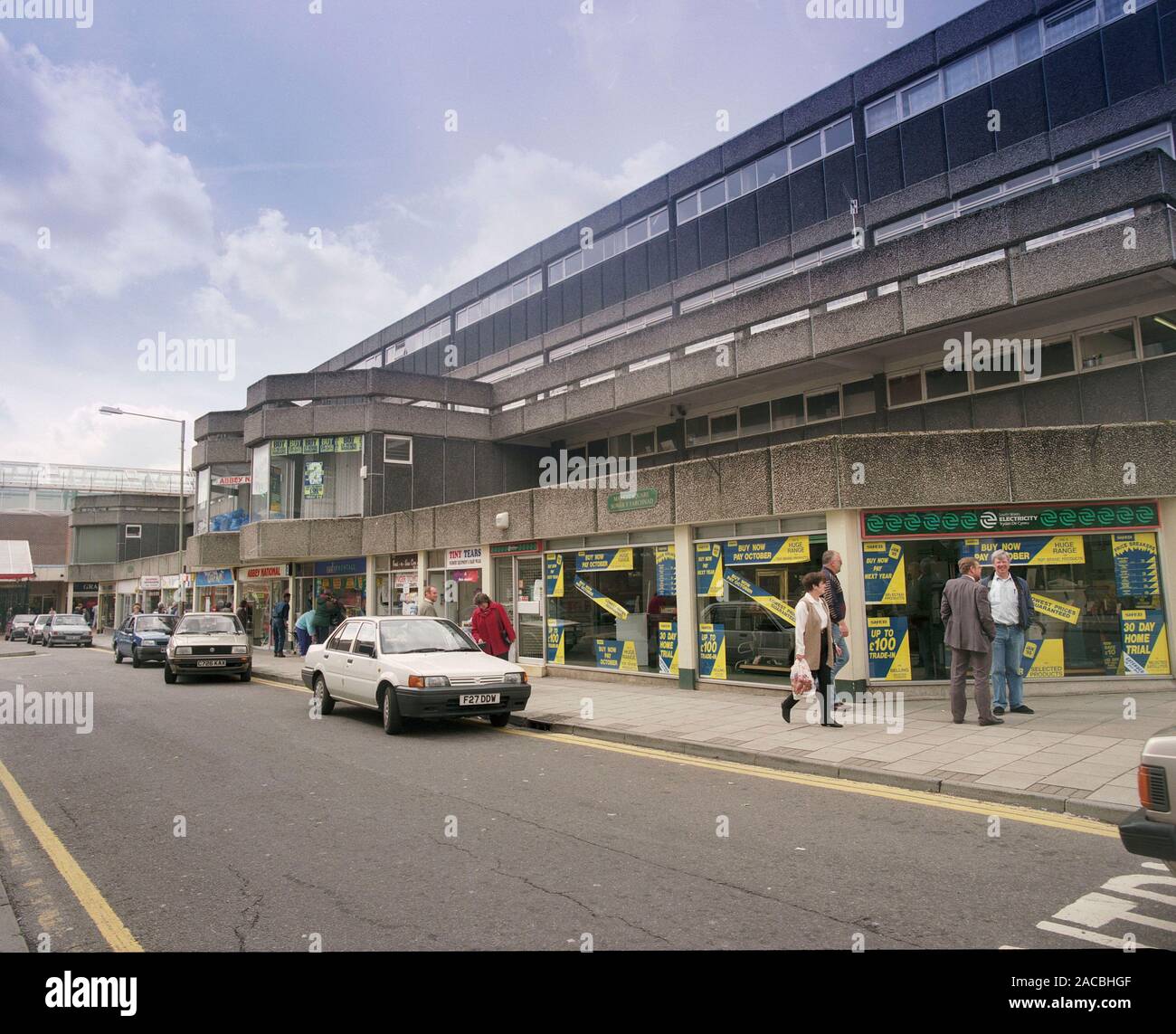 Shoppers in Merthyr Tydfil, South Wales, Uk, in 1994 Stock Photo - Alamy