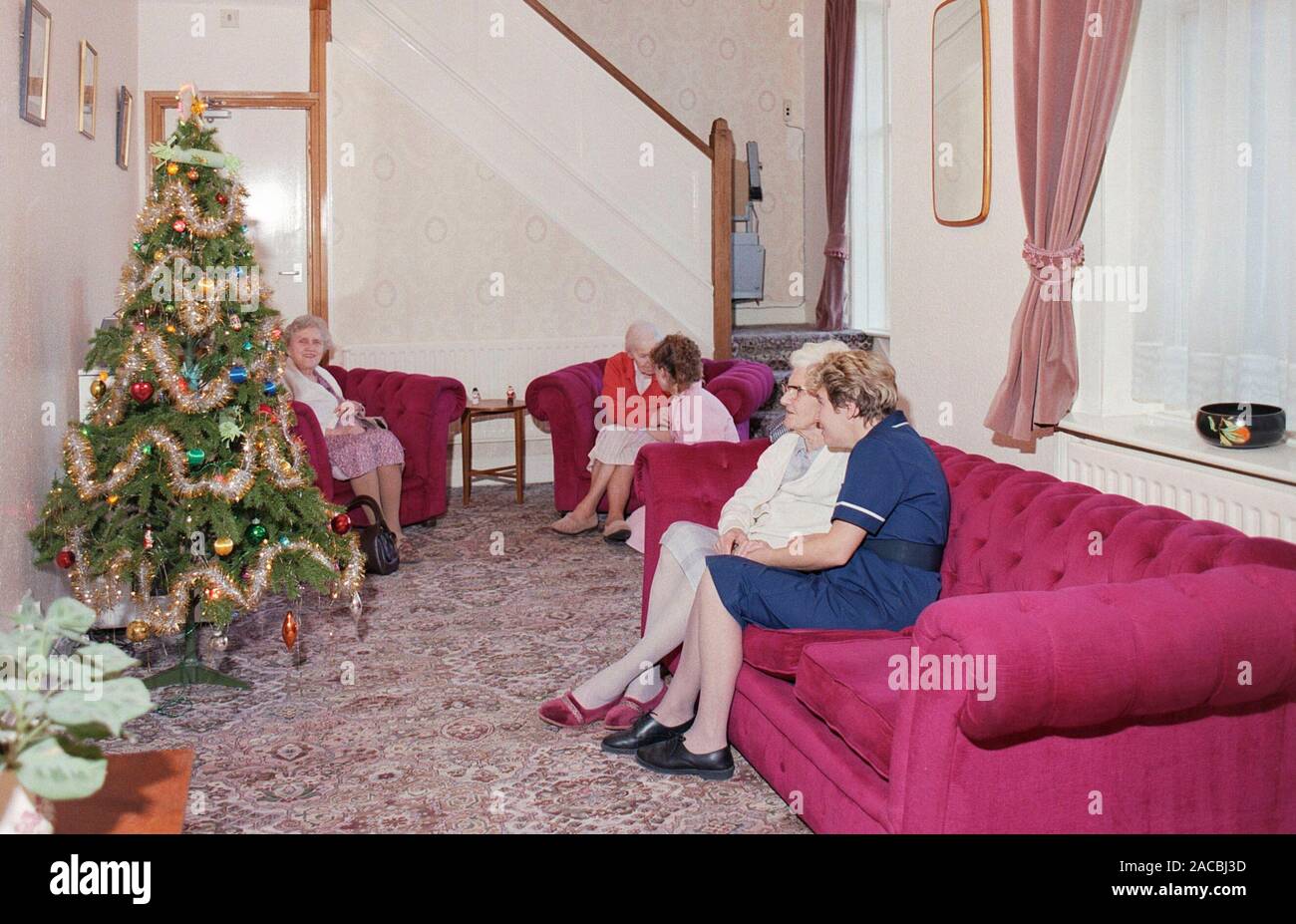 Old Peoples home, West Yorkshire, Northern England, UK 1988 Stock Photo ...