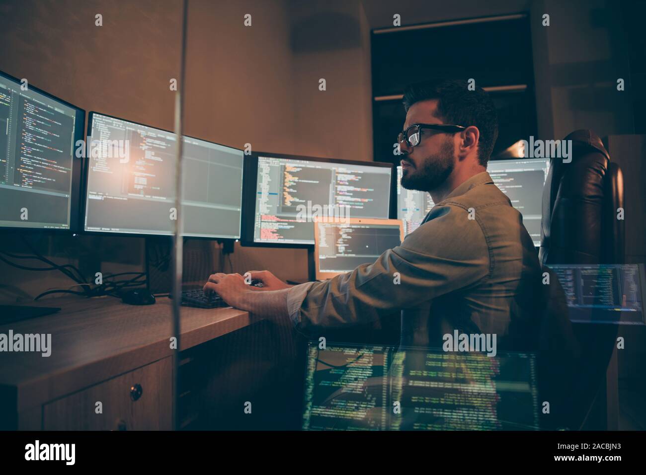 Large screen of code hi-res stock photography and images - Alamy