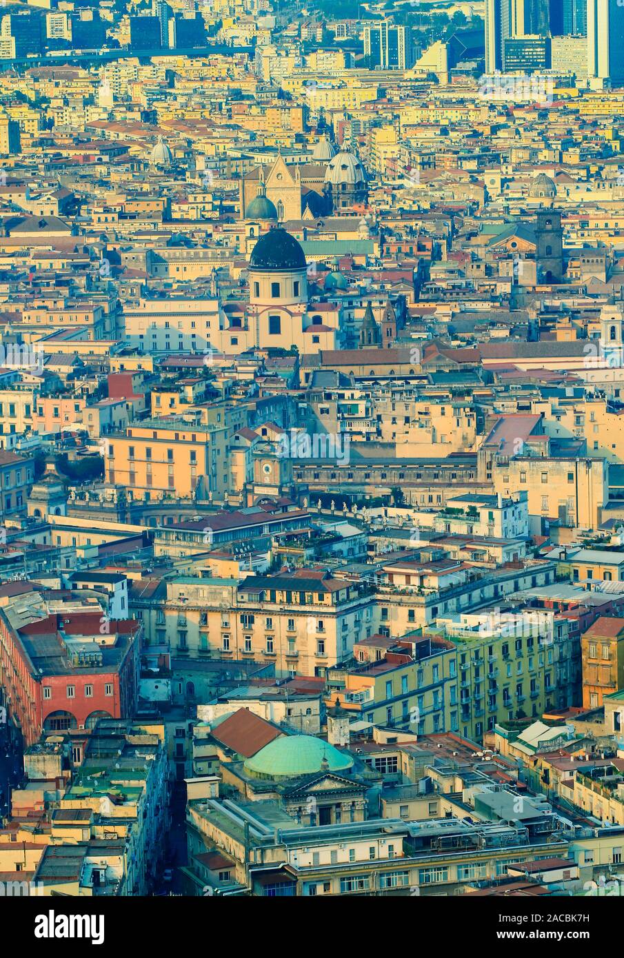 Naples italy top view skyline hi-res stock photography and images - Alamy
