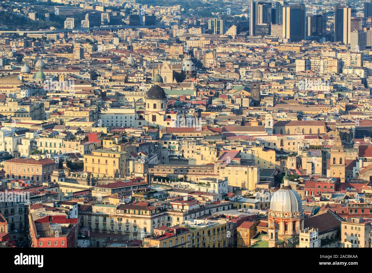Naples italy top view skyline hi-res stock photography and images - Alamy