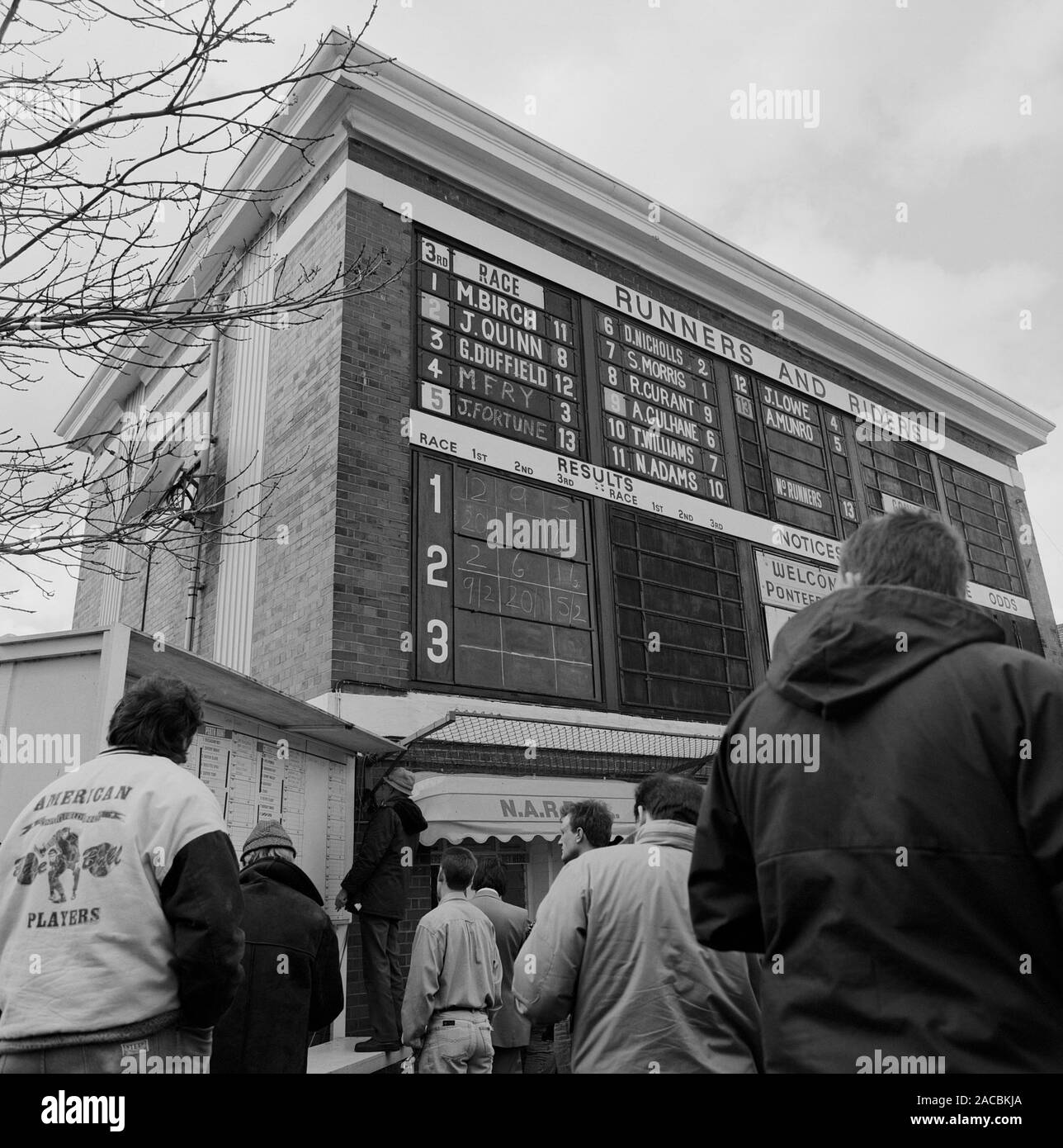 Pontefract races Black and White Stock Photos & Images - Alamy