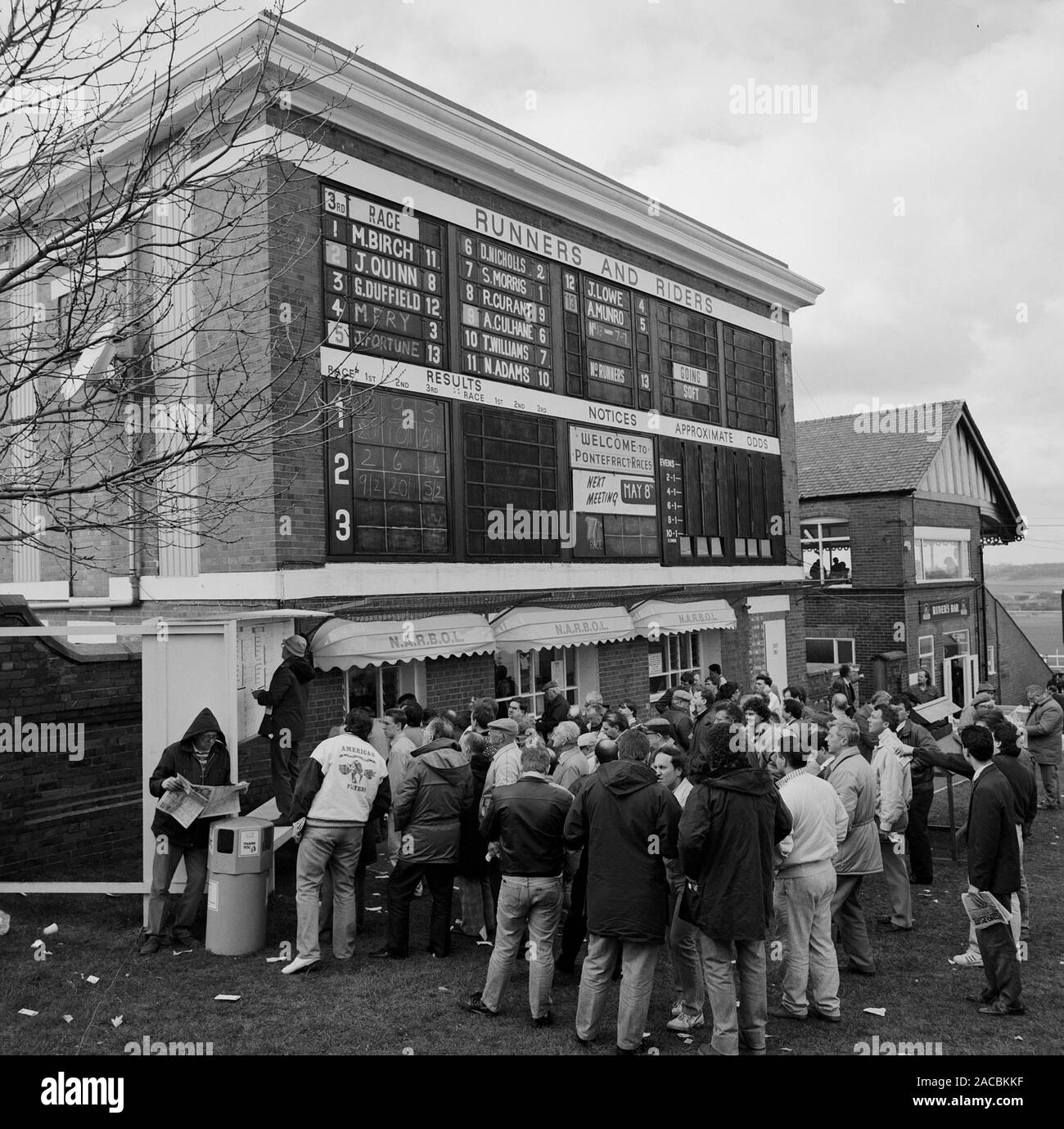 Pontefract races Black and White Stock Photos & Images - Alamy