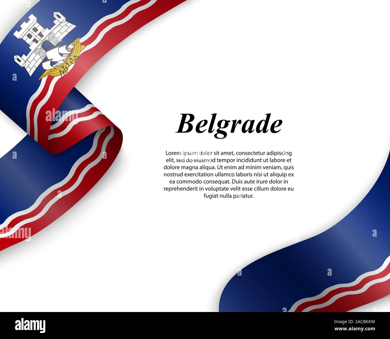 Belgrade city flag Stock Vector Images - Alamy