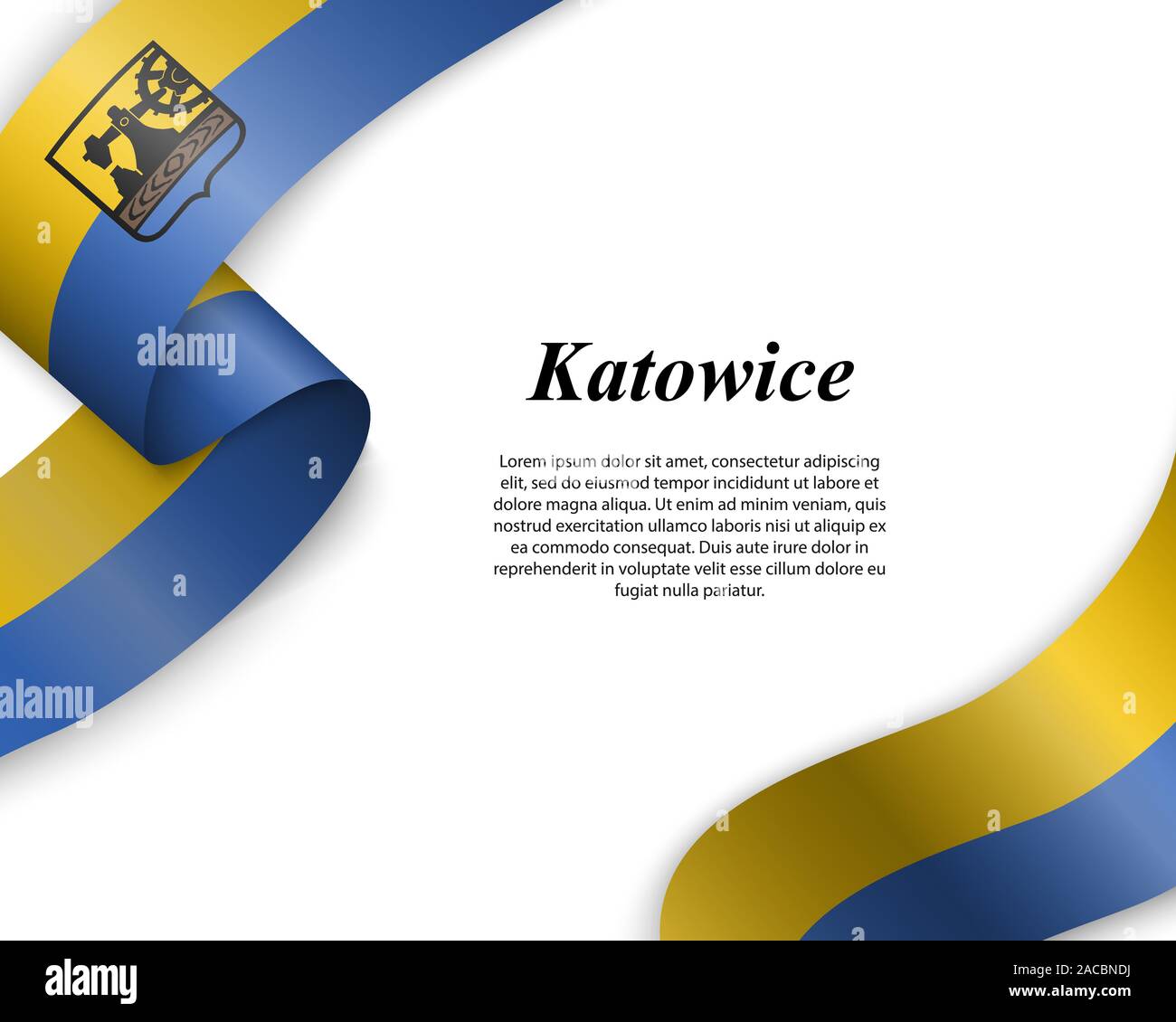 Katowice city flag country hi-res stock photography and images - Alamy