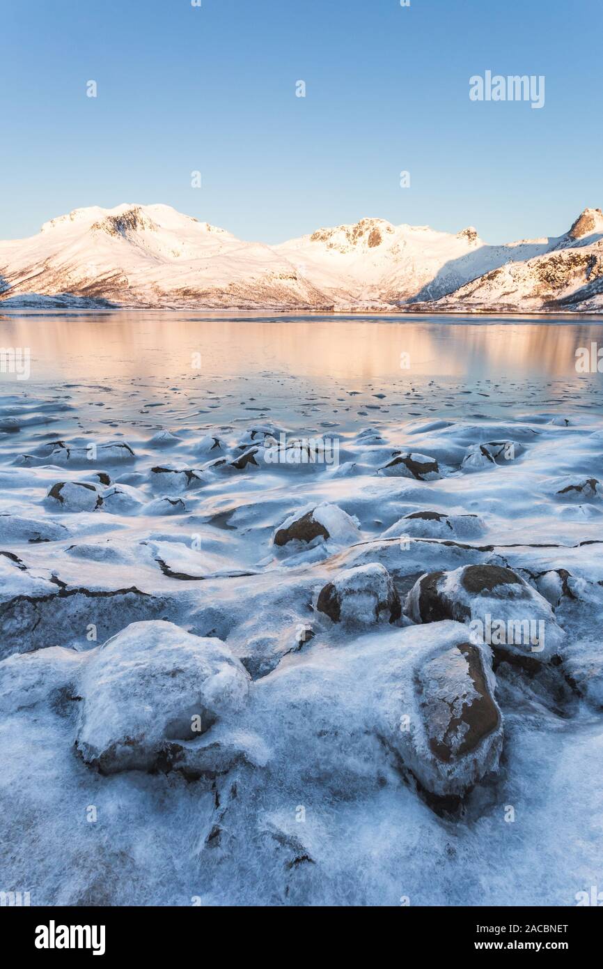 Winter landscape,Svolvaer, Lofoten Islands, Norway Stock Photo - Alamy