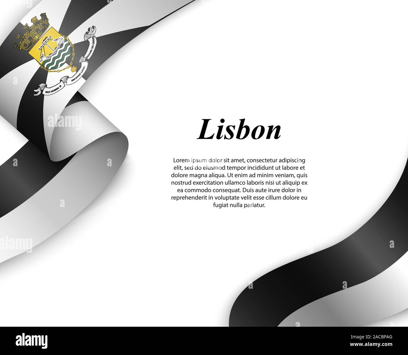 Flag of lisbon Stock Vector Images - Alamy