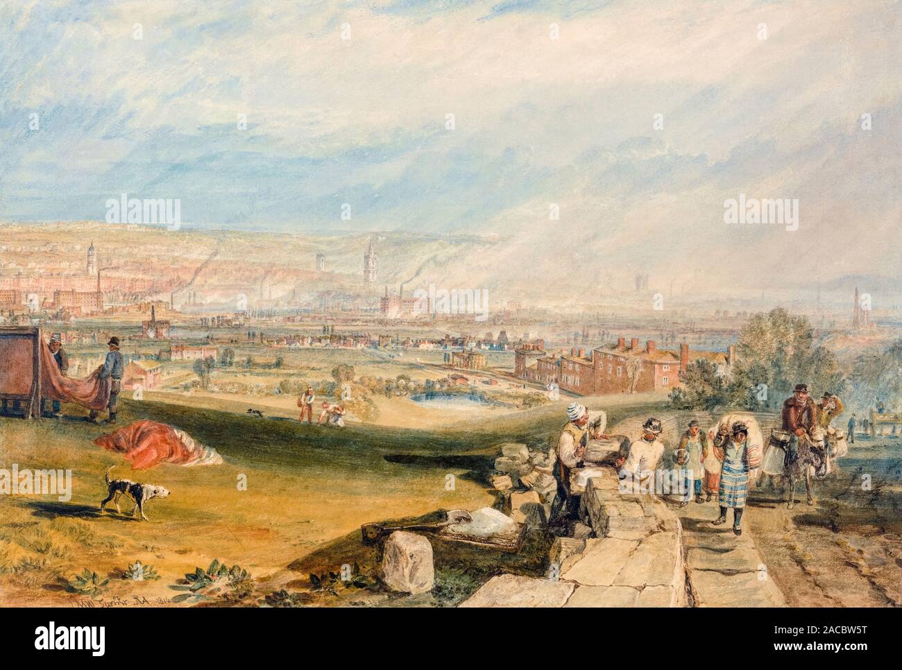 JMW Turner, Leeds, landscape painting, 1816 Stock Photo - Alamy