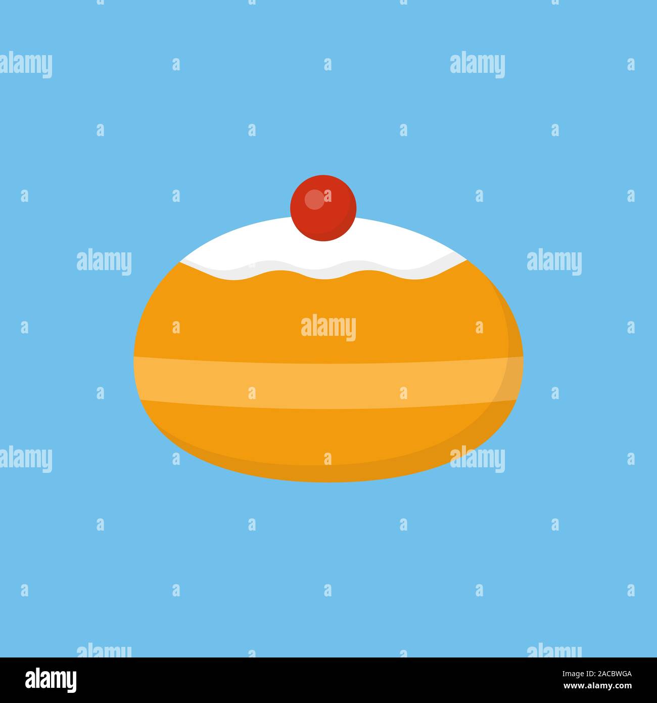 Hanukkah background sufganiyot Stock Vector Images - Alamy