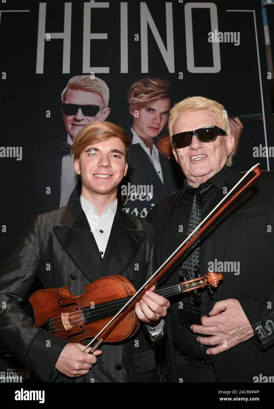 Berlin, Germany. 02nd Dec, 2019. The singer Heino (r) and the violinist ...
