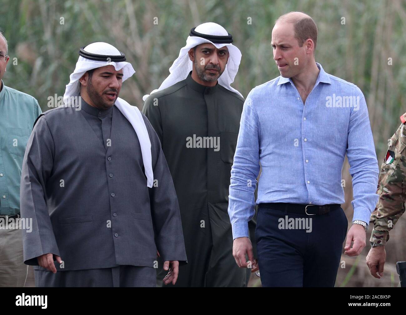 The Duke of Cambridge (right) with Sheikh Abdullah Ahmad Al-Humoud Al ...