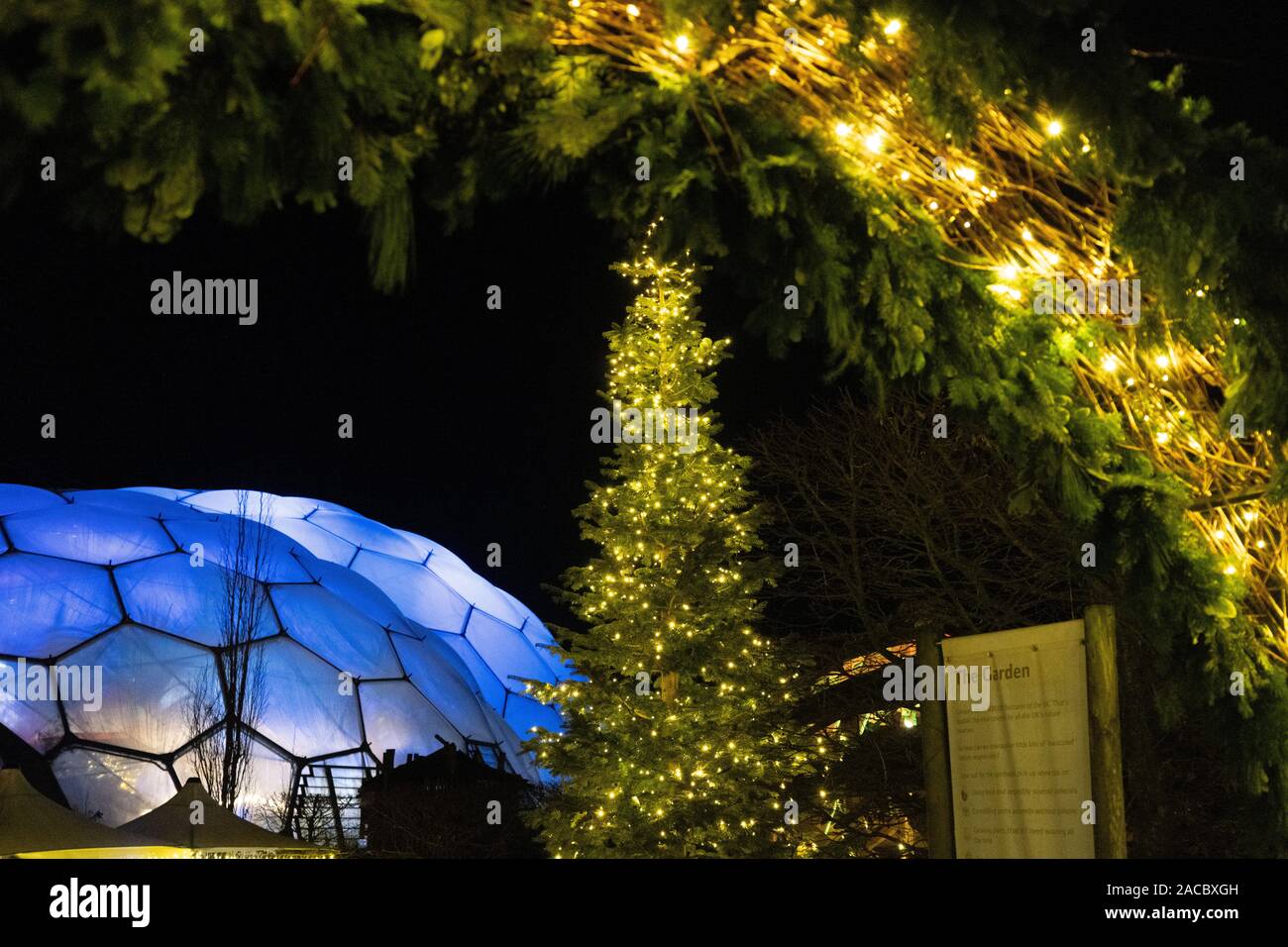 Eden Project, Festival of Christmas 2019 Stock Photo - Alamy