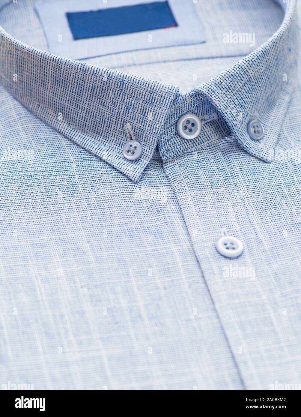 Blue collar shirt hi-res stock photography and images - Alamy