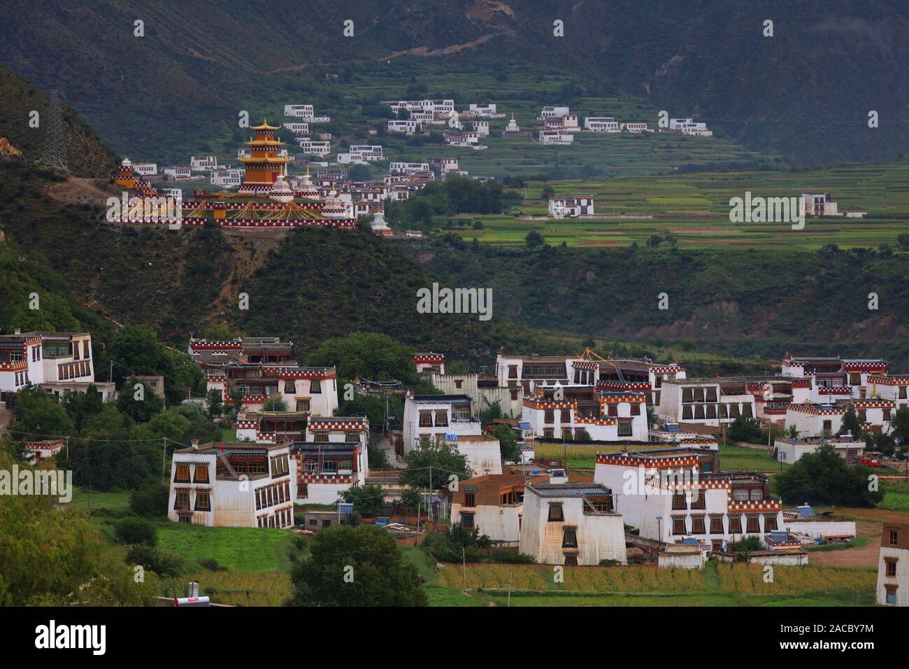 Landscape of Yading Nature Reserve in Daocheng County, Ganzi Tibetan ...