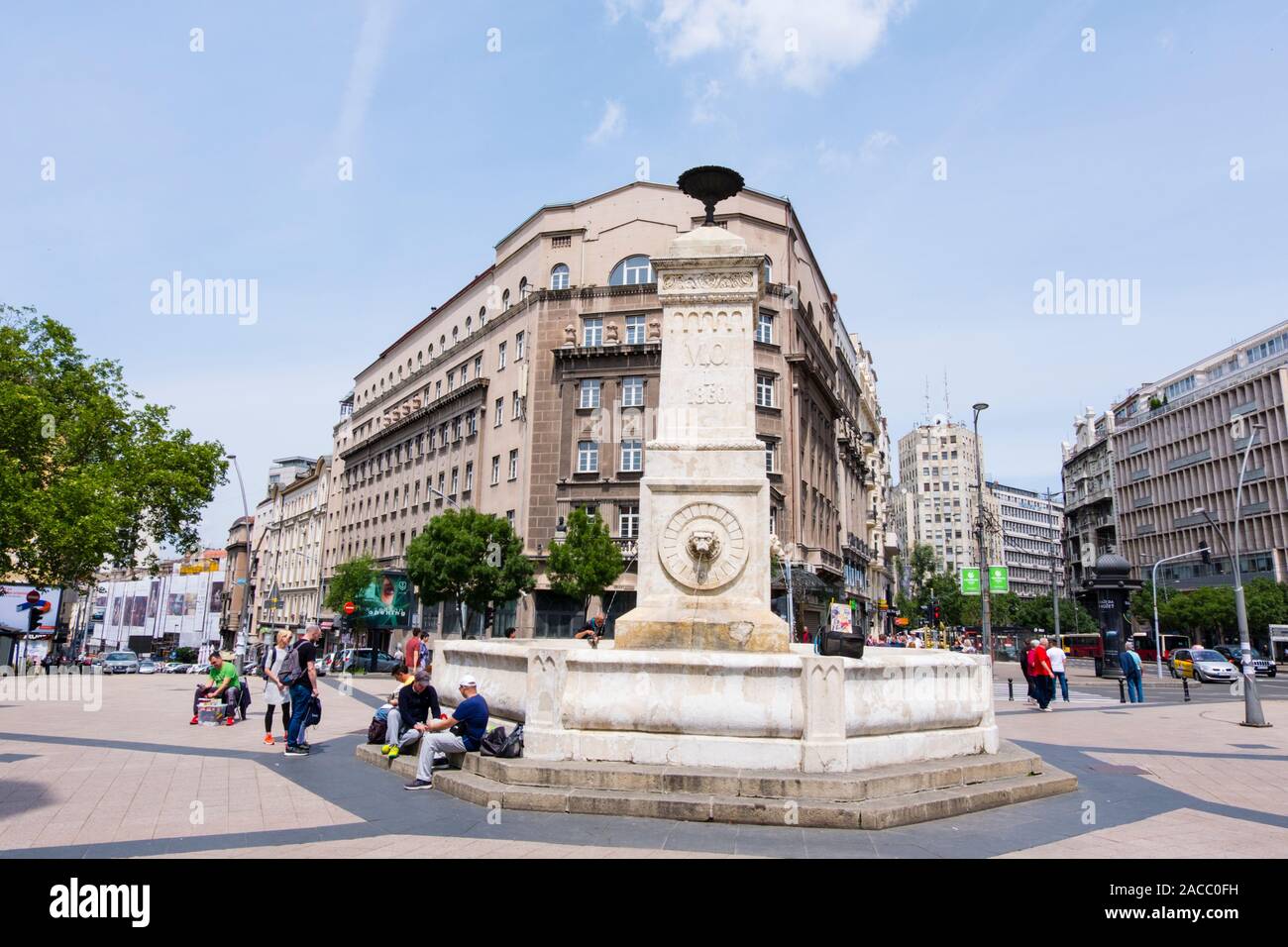 Belgrade serbia terazije fountain hi-res stock photography and images ...