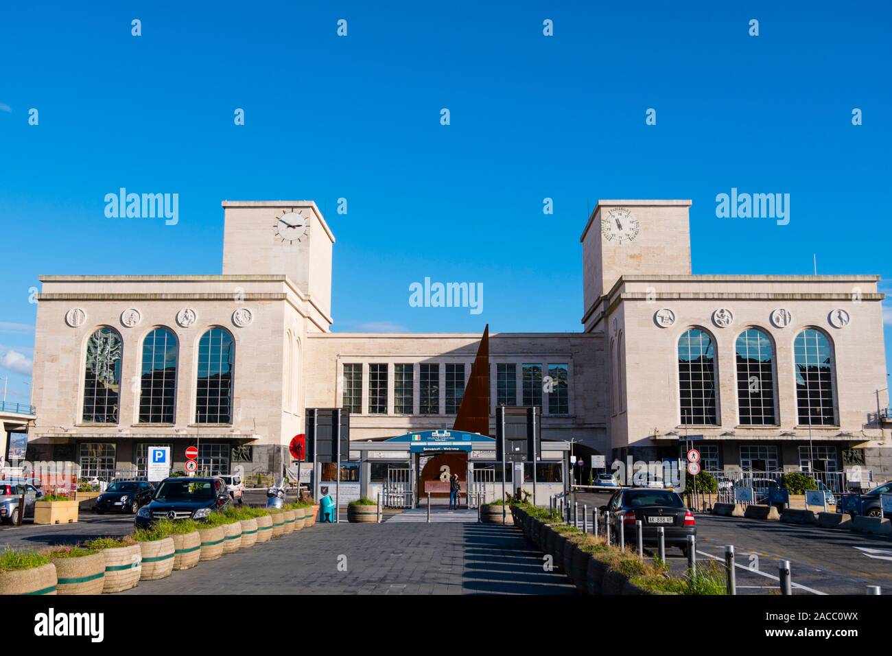 Passenger port for catamarans, Naples, Italy Stock Photo - Alamy