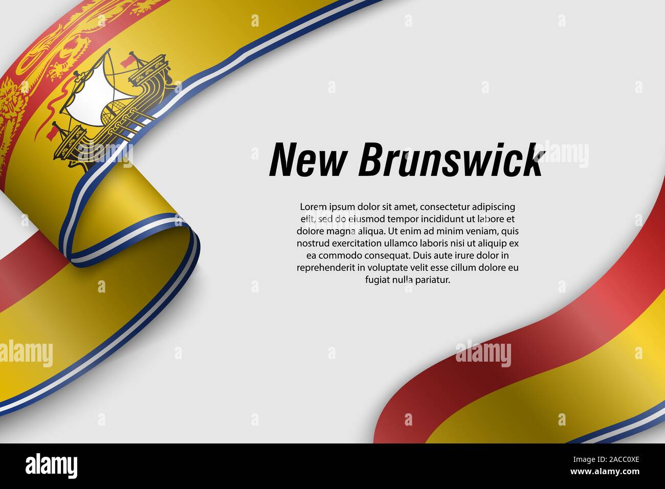New brunswick flag vector hi-res stock photography and images - Alamy