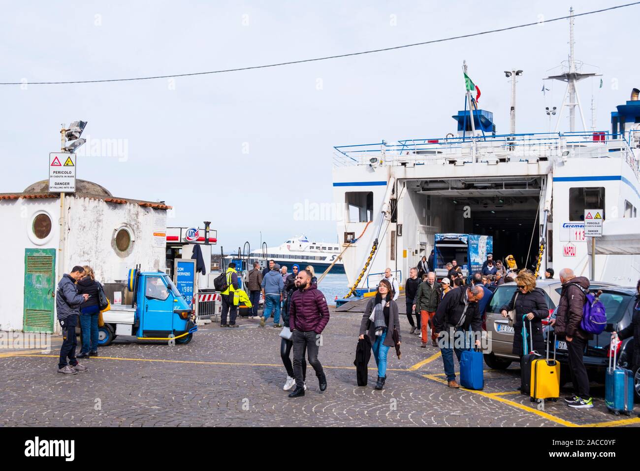 Ferry from naples hi-res stock photography and images - Alamy