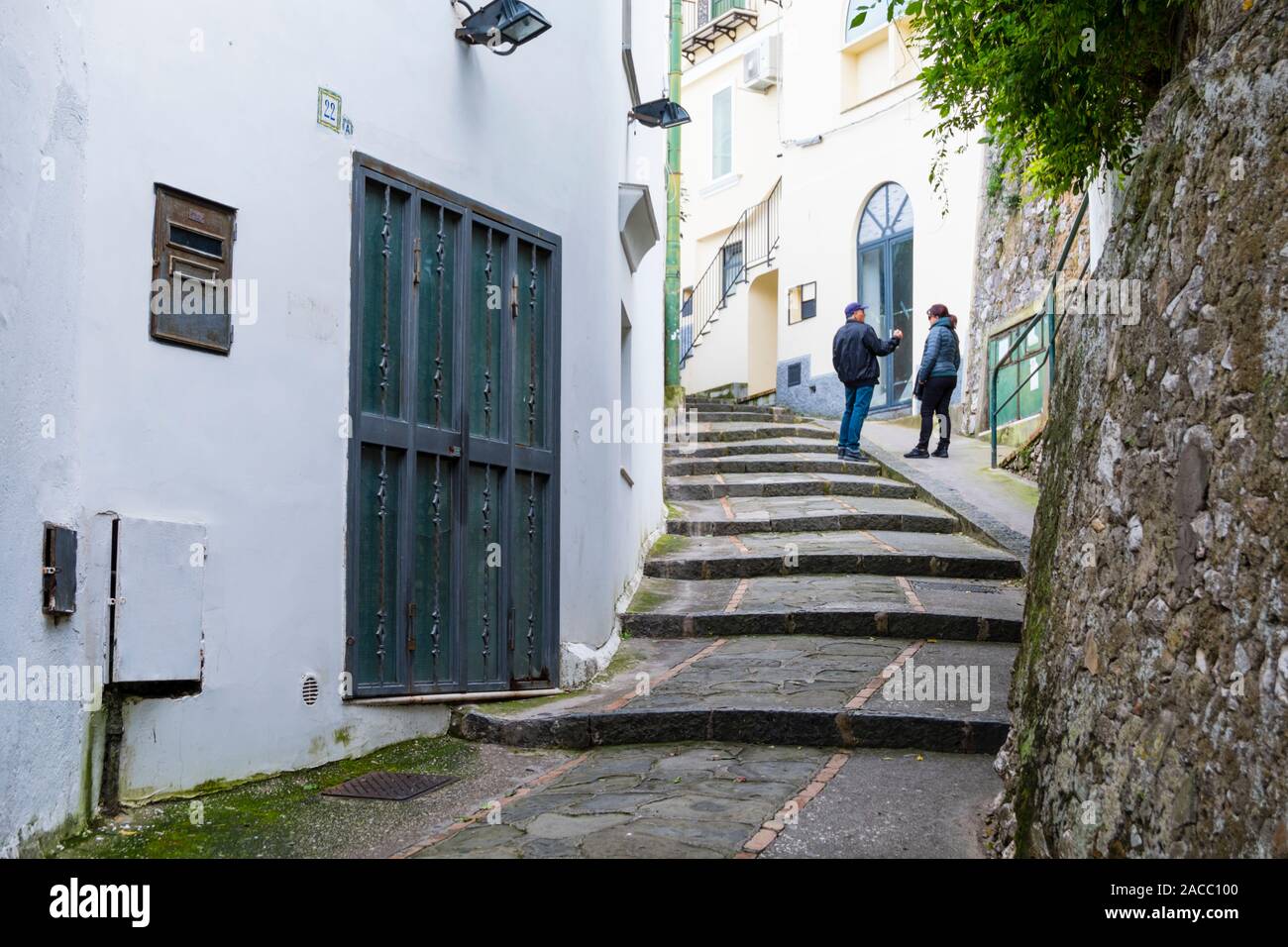 Capri footpath hi-res stock photography and images - Alamy