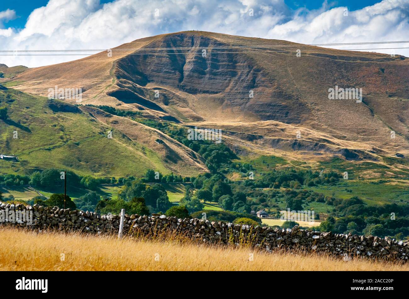 Mam Tor viewed from Pindale, near Castleton Stock Photo - Alamy