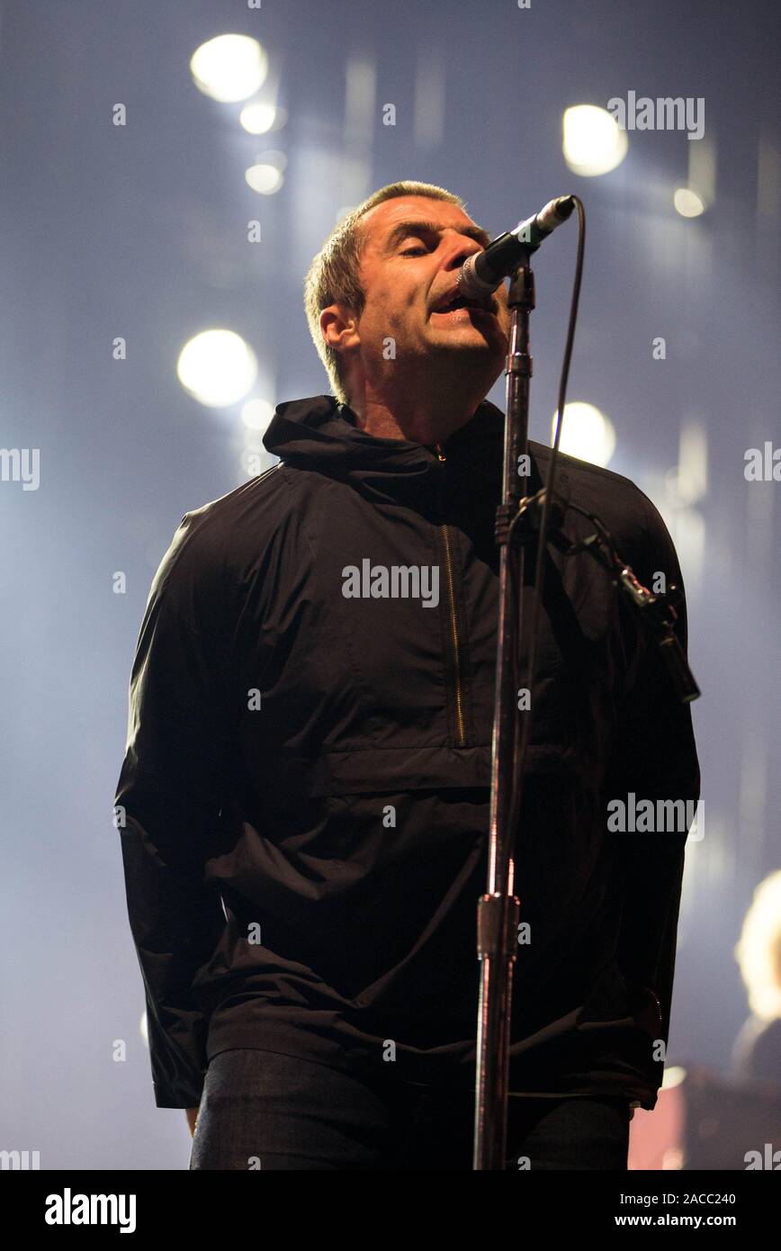 London, UK - November 28th 2019: Liam Gallagher peforms live the O2 ...