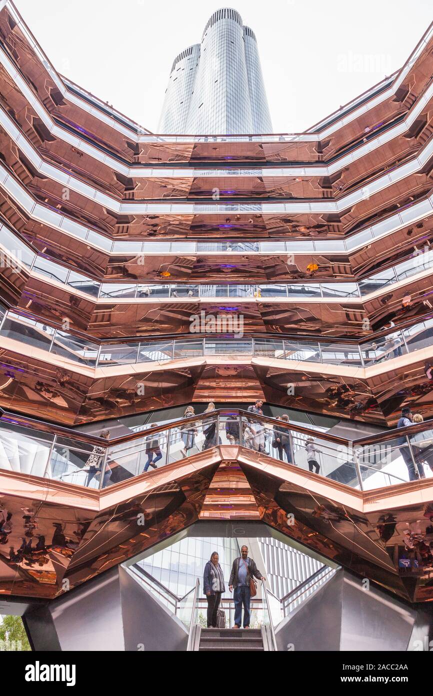 The Vessel, Hudson Yards, New York City, United States of America Stock ...