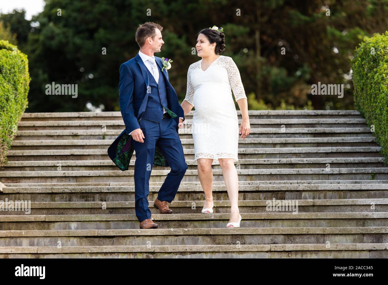 A mixed race couple married at Tregenna Castle Resort and Carbis Bay ...