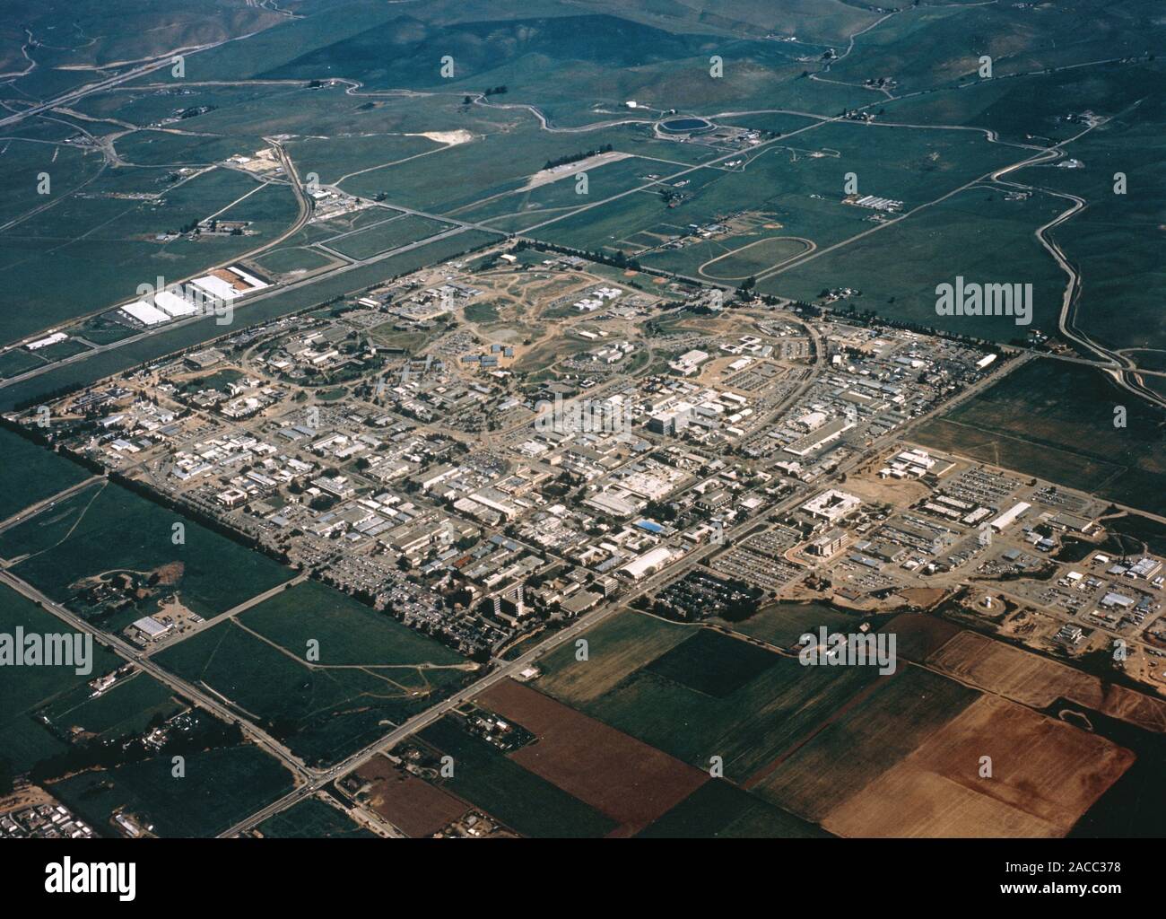 Aerial view of the Lawrence Livermore National Laboratory (LLNL ...