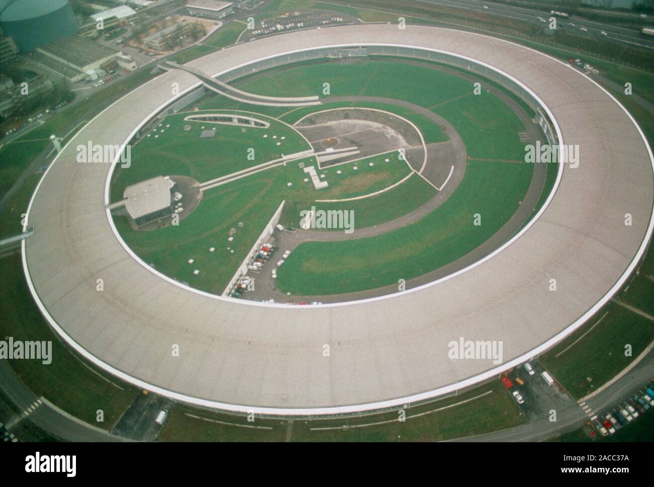 ESRF. Aerial view of the European Synchrotron Radiation Facility (ESRF ...