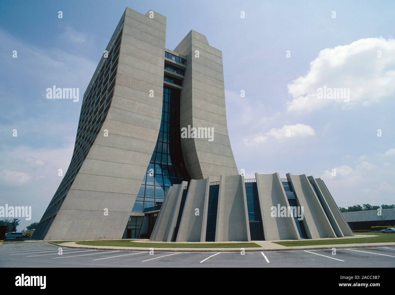View of the Fermilab administration building, Illinois, known as the ...
