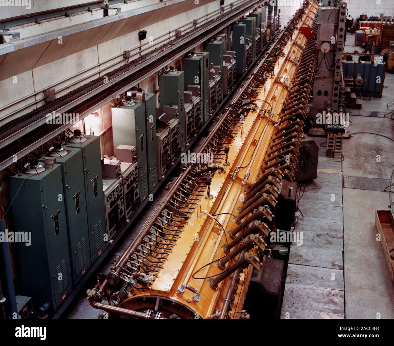 View of the linear accelerator or linac at the Brookhaven National ...