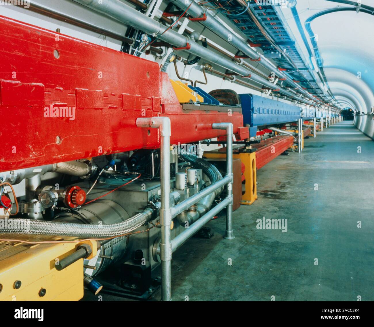 Tevatron. The tunnel of the Main Accelerator, the Tevatron, at the ...