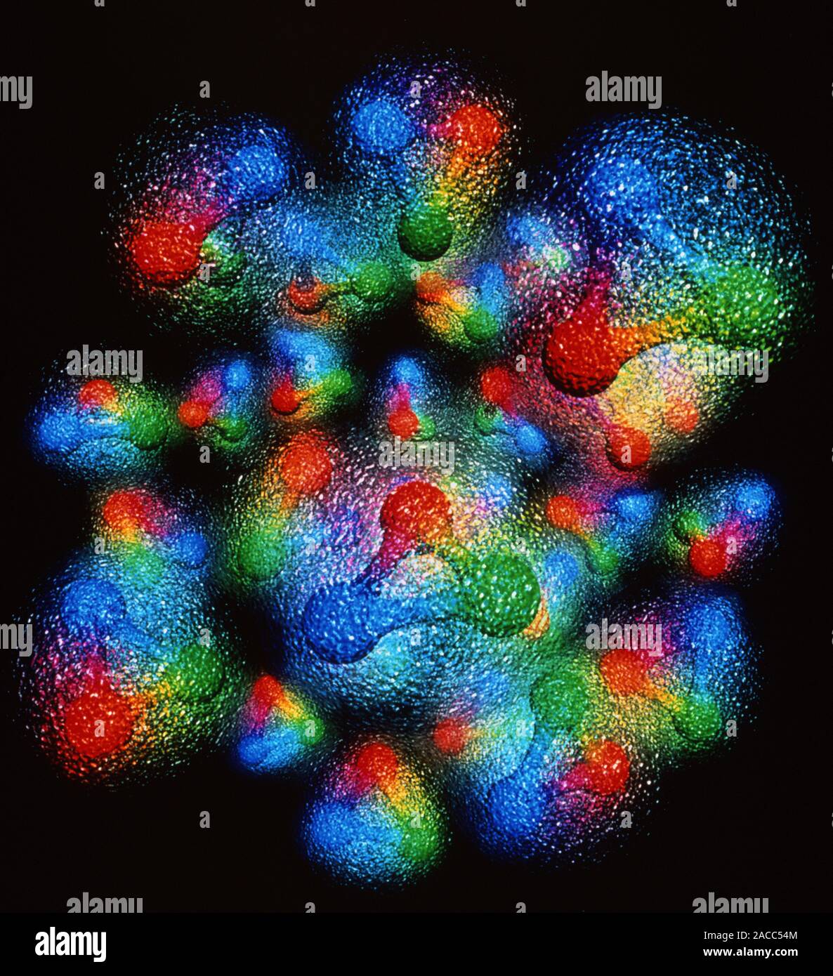 Visualisation of a silicon nucleus. This image represents the nucleus ...