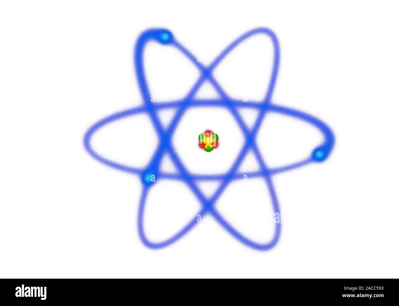 Atomic structure. Diagrammatic representation of the structure of a ...