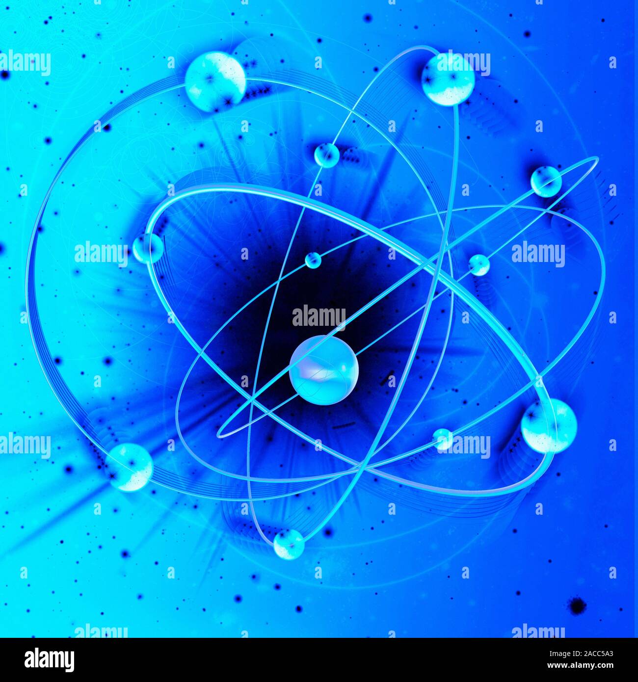 Atomic Structure Conceptual Computer Artwork Of Eleven Electrons Orbiting A Central Nucleus