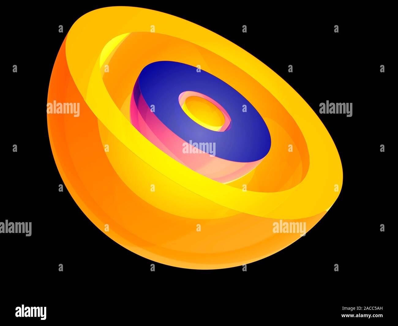 3s electron orbital, computer model. An electron orbital is a region ...