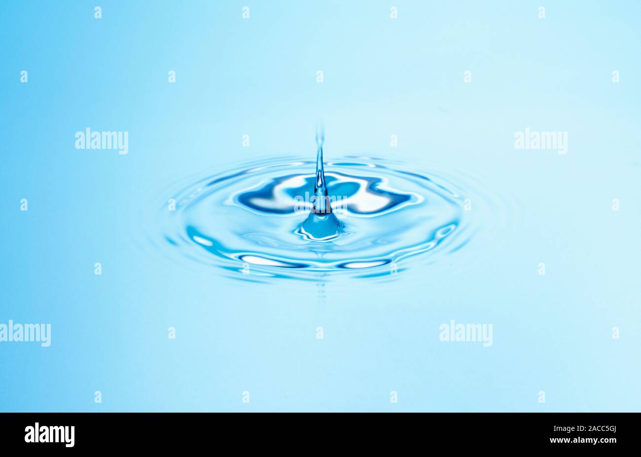 Water drop impact Stock Photo - Alamy