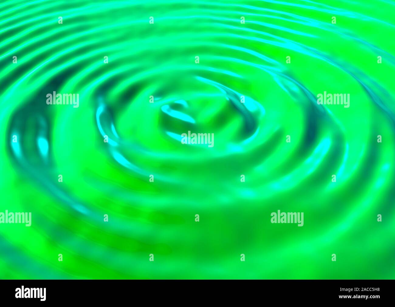 Concentric water ripples. Computer artwork of concentric water ripples ...