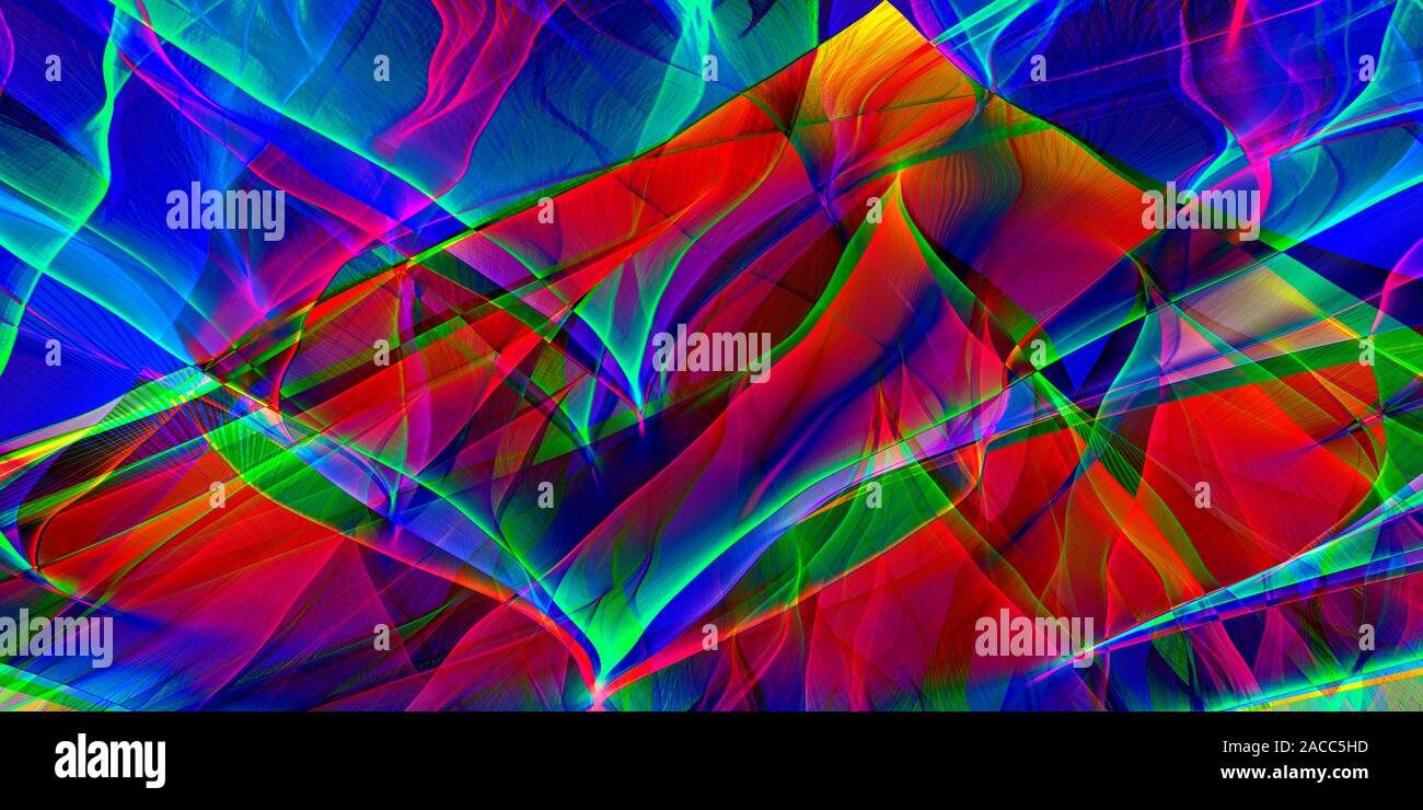 Wave energy. Computer simulation showing the energy flow of ocean waves ...