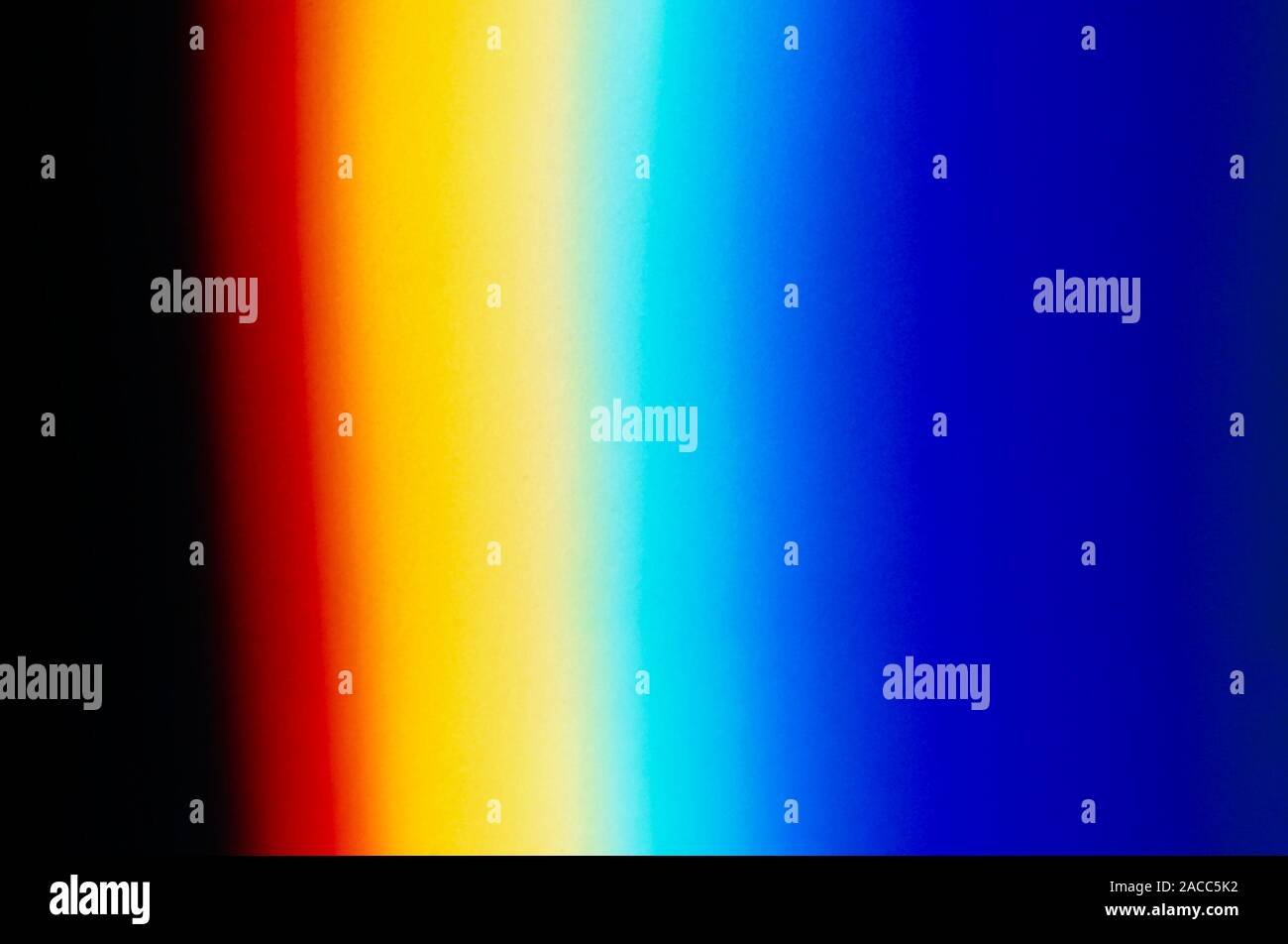 Visible light spectrum produced from electronic flash and prism Stock ...
