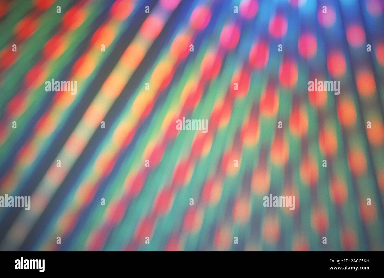 Diffraction effect created by the use of a cross screen filter and two ...