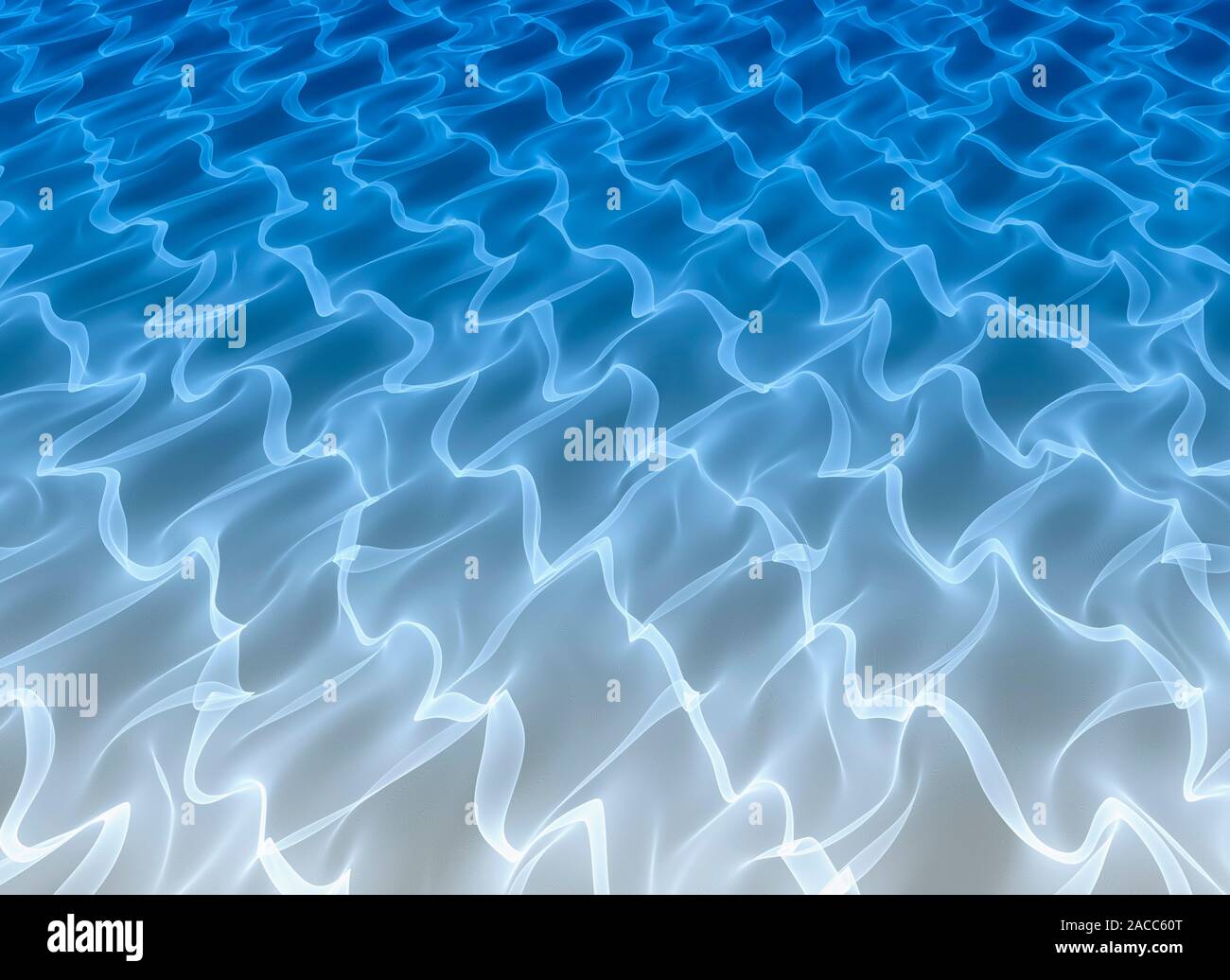 Optical pattern. Computer model of patterns formed by refraction. This ...