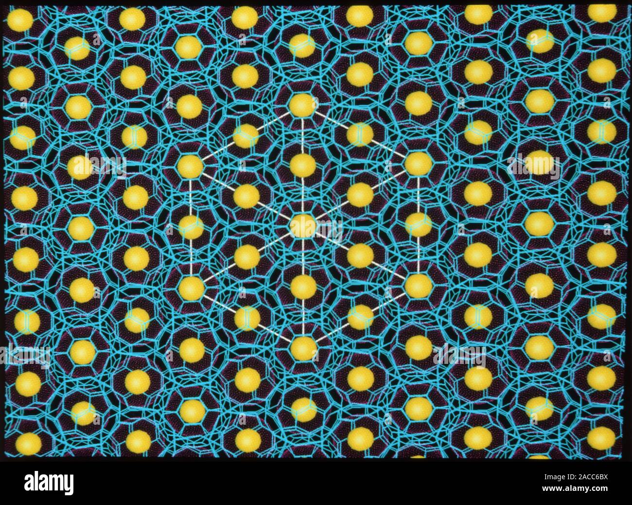 Superconducting fulleride: computer graphics representation of the ...