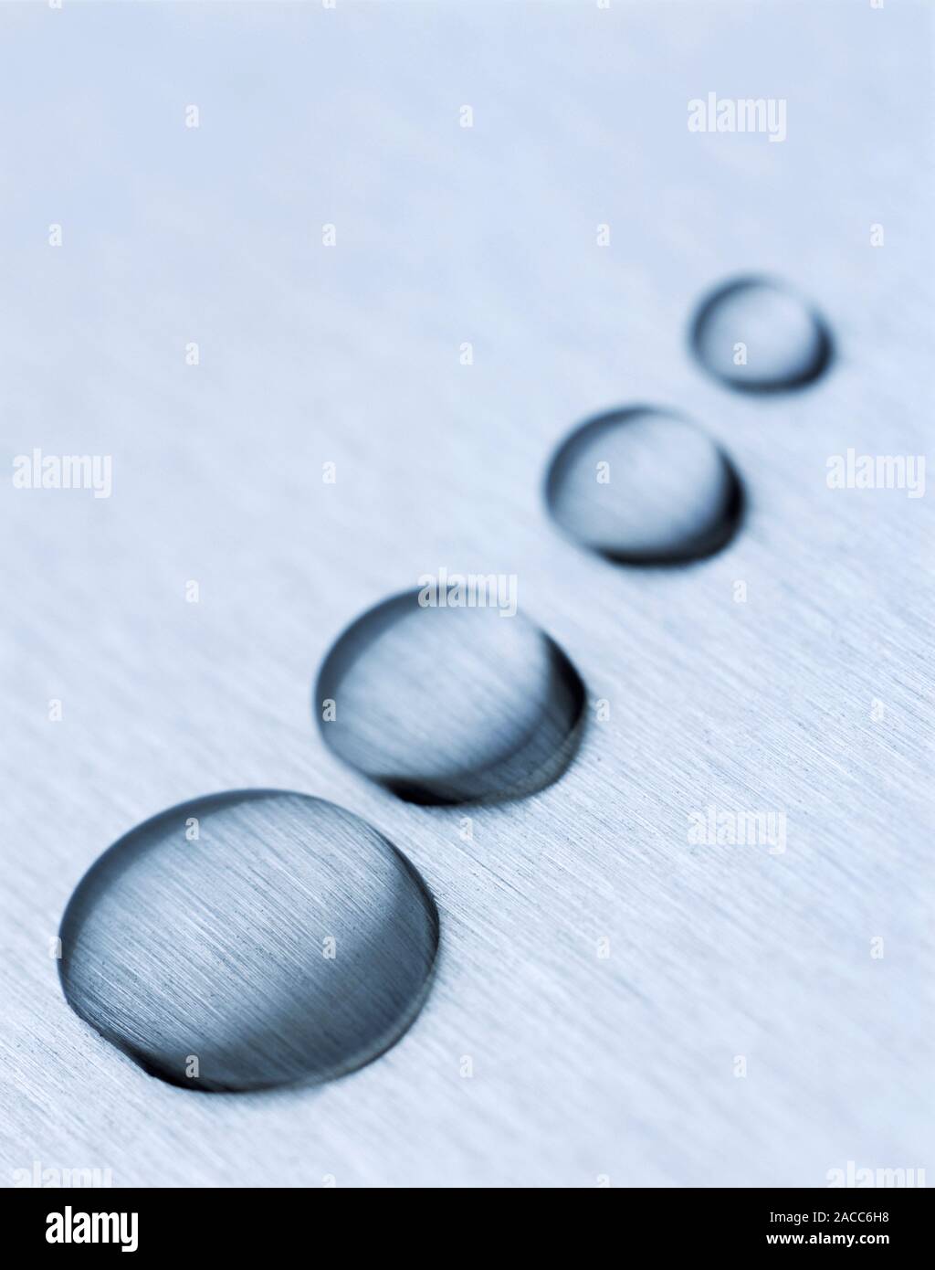 Water droplets. Droplets of water on a shiny surface Stock Photo - Alamy
